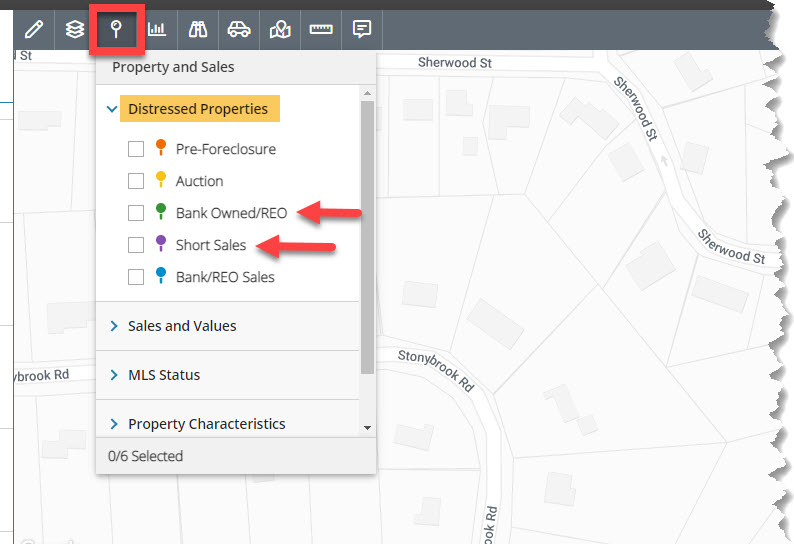 View Foreclosures/REO properties on a map (Realist) – Realist